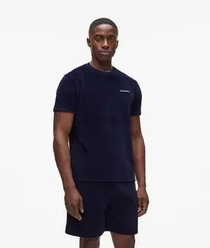 Karl Lagerfeld Velvet Pajama T-shirt - Twilight Blue