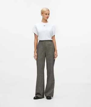 Karl Lagerfeld Autograph Embroidered Organic Cotton T-shirt - White