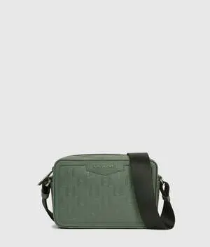 Karl Lagerfeld K/loom Embossed Monogram Leather Camera Bag - Thyme