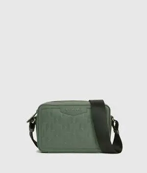 Karl Lagerfeld K/loom Embossed Monogram Leather Camera Bag - Thyme