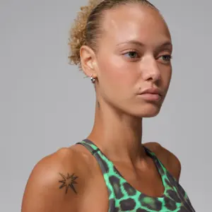 JORDAN Sport Dri-fit Cropped Top With Racerback And All-over Print