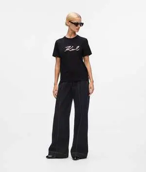 Karl Lagerfeld Sequin Signature T-shirt