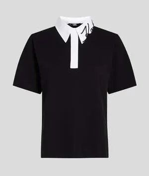 Karl Lagerfeld Signature Polo Shirt