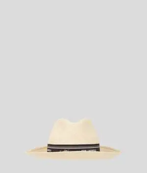 Karl Lagerfeld X Borsalino Panama Hat - Natural