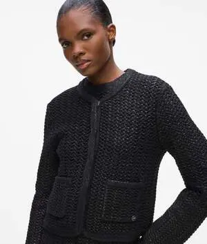 Karl Lagerfeld Textured Knit Cardigan