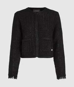Karl Lagerfeld Textured Knit Cardigan