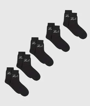 Karl Lagerfeld Signature Socks 5-pack - Black