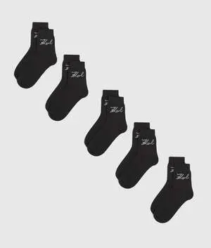 Karl Lagerfeld Signature Socks 5-pack - Black