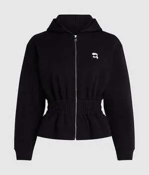 Karl Lagerfeld Ikon Cinched Zip Hoodie