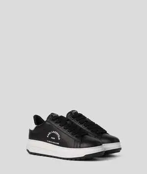 Karl Lagerfeld Rue St-guillaume Kapri Lug Sneakers - Black/white