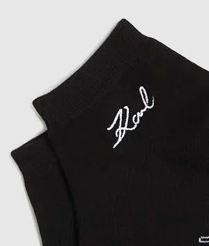 Karl Lagerfeld Signature Short Socks 3-pack - Black