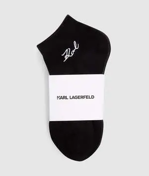 Karl Lagerfeld Signature Short Socks 3-pack - Black