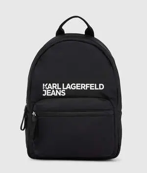 KL JEANS Jeans Logo Nylon Backpack - Black