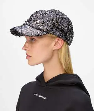 Karl Lagerfeld Sequin Baseball Cap