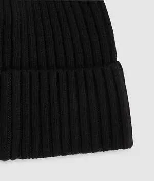 KL JEANS Jeans Logo Patch Ribbed Beanie