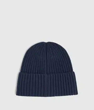 Karl Lagerfeld Logo Beanie - Peacoat