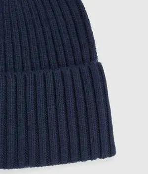 Karl Lagerfeld Logo Beanie - Peacoat