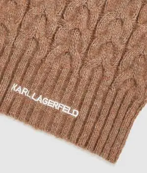 Karl Lagerfeld Cable-knit Scarf