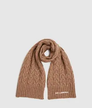 Karl Lagerfeld Cable-knit Scarf