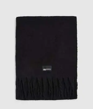 KL JEANS Fluffy Scarf - Black