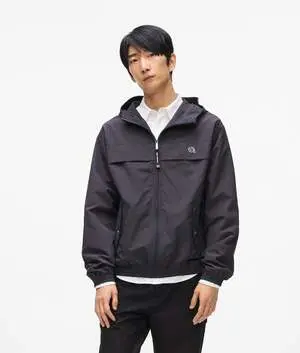 Karl Lagerfeld Ikon Lightweight Hooded Jacket - Black