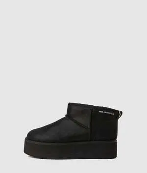 Karl Lagerfeld Thermo Pull-on Ankle Boots - Black