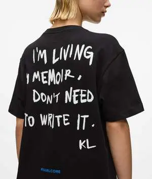 KL JEANS Jeans Organic Cotton Quote T-shirt Dress