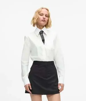 Karl Lagerfeld Poplin Blouse - White