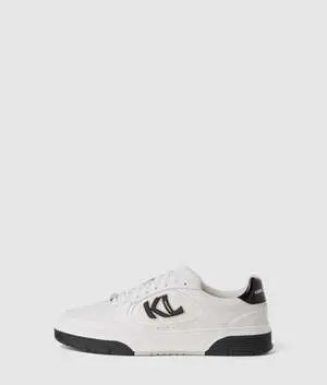 KL JEANS Kourtney Monogram Low-top Sneakers - White/black