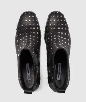 Karl Lagerfeld Beata Studded Ankle Boots