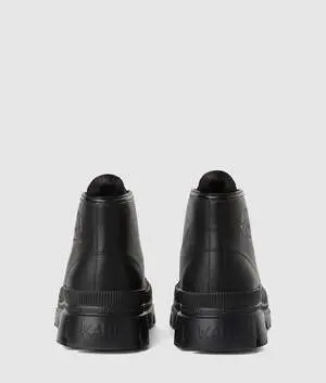 Karl Lagerfeld Leather Lace-up Ankle Boots