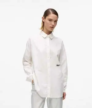 KL JEANS Jeans Oversized Cotton Oxford Shirt - White