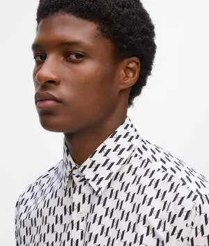 Karl Lagerfeld Monogram Shirt - White/black