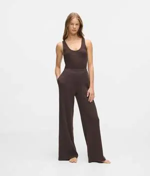 Karl Lagerfeld Waffle Loungewear Pants - Black Coffee