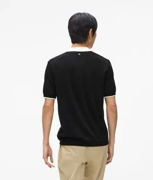 Karl Lagerfeld Contrast Collar Polo Shirt
