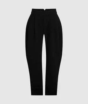 Karl Lagerfeld Studio Voluminous Wool-blend Pants - Black