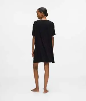 Karl Lagerfeld Viscose Jersey Oversized Pajama Dress