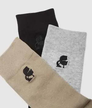 Karl Lagerfeld Kameo Socks – 3-pack - Multi