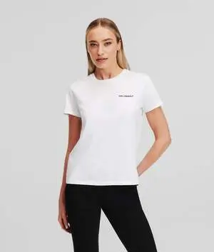 Karl Lagerfeld Organic Cotton Logo T-shirt - White