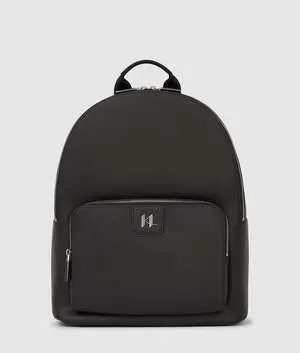 Karl Lagerfeld K/monogram Leather Backpack - Black