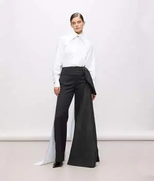 Karl Lagerfeld Studio Bow Detail Tailored Pants