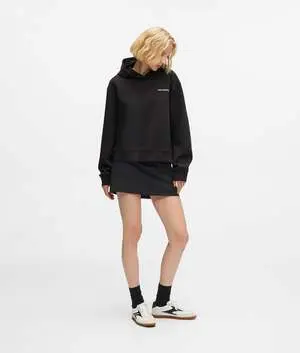 Karl Lagerfeld Logo Tape Cotton-blend Hoodie