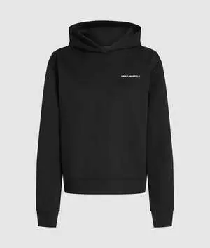 Karl Lagerfeld Logo Tape Cotton-blend Hoodie