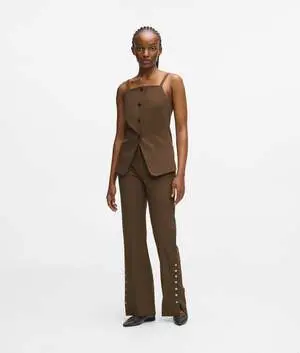 Karl Lagerfeld Straight Leg Pants For Women