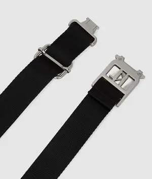 Karl Lagerfeld K/urban Webbing Belt With Kl Monogram Buckle