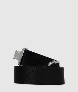 Karl Lagerfeld K/urban Webbing Belt With Kl Monogram Buckle