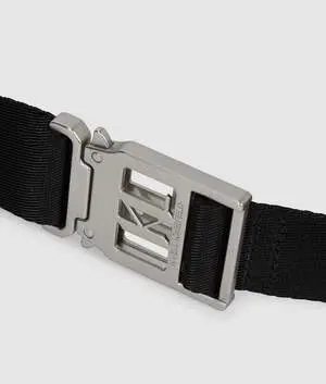 Karl Lagerfeld K/urban Webbing Belt With Kl Monogram Buckle