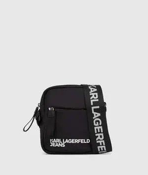KL JEANS Jeans Nylon Crossbody Bag - Black