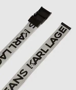 KL JEANS Jeans Reversible Webbing Belt - White