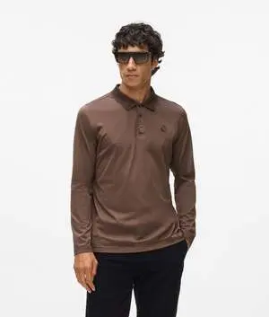Karl Lagerfeld Long-sleeved Polo Shirt
